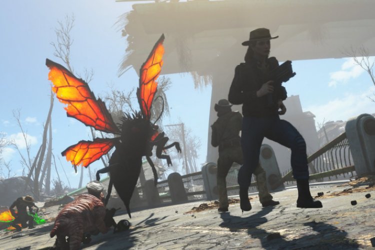 Modder added deadly Cazadores from New Vegas to Fallout 4 - computer ...